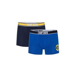 CAMP DAVID Boxershorts Herren Gr&ouml;&szlig;e XXL blau / gelb / schwarz / wei&szlig;