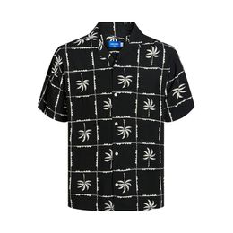Jack & Jones Jack & Jones Button Up Shirt 'JORLuke Ocean Resort' male Black size XS