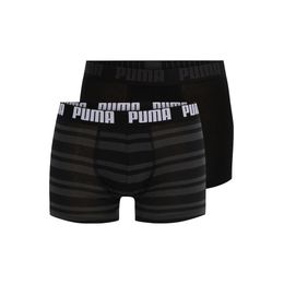 Puma Boxershorts Herren Gr&ouml;&szlig;e S grau / schwarz / wei&szlig;