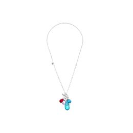 Luxenter Kette 'Wada' Damen Gr&ouml;&szlig;e Onesize aqua / rot / silber