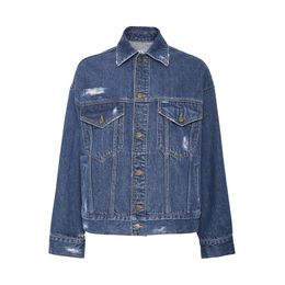 Ball Jacke ' BASERRE DENIM ' Damen Gr&ouml;&szlig;e XXL blue denim