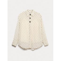 Marks & Spencer Marks & Spencer Bluse Damen Gr&ouml;&szlig;e XS hellbeige / schwarz