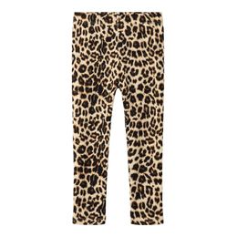 name it Leggings M&auml;dchen Gr&ouml;&szlig;e 92 brokat / cappuccino / schwarz