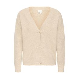 Ichi Strickjacke 'IHDASILA' Damen Gr&ouml;&szlig;e XXXL hellbeige