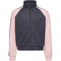 Hummel Sweatjacke M&auml;dchen Gr&ouml;&szlig;e 104 graphit / rosa