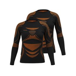 Normani Base Layer male Orange, Black size L/XL