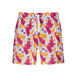 Mey Badeshort 'Popsicle Paradise' Herren Gr&ouml;&szlig;e L hellblau / orange / dunkelpink / wei&szlig;