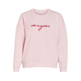 Vila Sweatshirt 'VISiffi' Damen Gr&ouml;&szlig;e L rosa / feuerrot