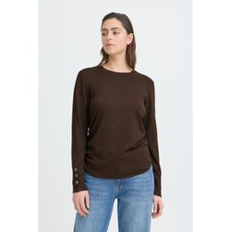 Pulz Pullover 'PZSara' Damen Gr&ouml;&szlig;e XXL dunkelbraun