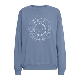 Ball Sweatshirt 'Babecca' Damen Gr&ouml;&szlig;e M opal / hellblau