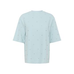 Saint Tropez T-Shirt 'NoreenSZ' Damen Gr&ouml;&szlig;e S hellblau / silber / transparent