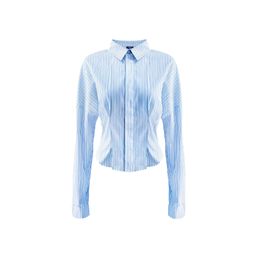OW Collection Bluse 'Eliza' Damen Gr&ouml;&szlig;e S hellblau / wei&szlig;