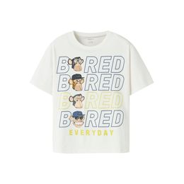 name it T-Shirt 'Bored Ape' Jungen Gr&ouml;&szlig;e 146/152 dunkelblau / gelb / dunkelgrau / wei&szlig;