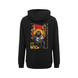 Oldskull Zip-Up Hoodie 'Wrldvibe Return to Wild' male Black size XXXL