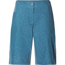 Vaude Ledro Print Damen Radshorts blau 40 - Damenhosen, -röcke & -kleider