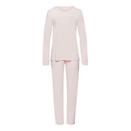 Hanro Pyjama 'Natural Elegance' Damen Gr&ouml;&szlig;e S ros&eacute; Winterkleid