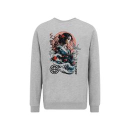 Oldskull Sweatshirt 'Asian Blossom Queen' male Grey size L