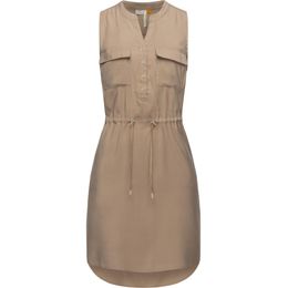 Ragwear Blusenkleid 'Roissin' Damen Gr&ouml;&szlig;e 34 dunkelbeige Winterkleid