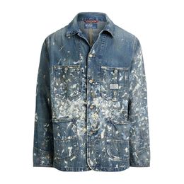 Polo Ralph Lauren Jacke Herren Gr&ouml;&szlig;e XL taubenblau / blue denim / wei&szlig; Sommerjacke