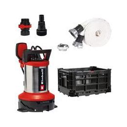 Einhell Flutset GE-DP 7535 N LL ECO, Tauch- / Druckpumpe rot/schwarz, 750 Watt