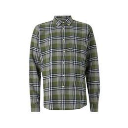 Barbour Hemd 'Fallbay' Herren Gr&ouml;&szlig;e S dunkelblau / graumeliert / kiwi / wei&szlig;