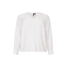 Vero Moda Curve Bluse 'Lena' Damen Gr&ouml;&szlig;e 4XL wei&szlig;