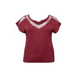ABOUT YOU Curvy T-Shirt 'Bettina' Damen Gr&ouml;&szlig;e 5XL bordeaux