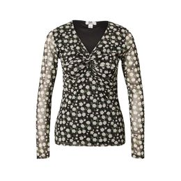 Dorothy Perkins Bluse Damen Gr&ouml;&szlig;e M hellgrau / dunkelgr&uuml;n / schwarz