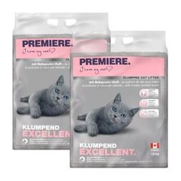 Premiere Excellent Klumpstreu Babypuder-Duft 2x12 kg