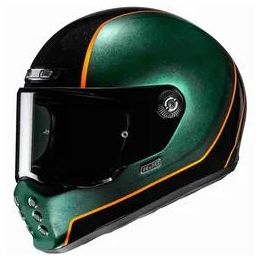 HJC Helmets HJC V10 Hodu MC47 Integralhelm Gr&uuml;n / Schwarz / Orange M