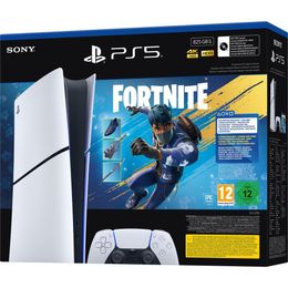Sony PlayStation 5 Slim Digital Edition 825GB - Weiß + Fortnite Flowering Chaos Bundle