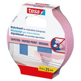 Tesa Professional Sensitive 56260 Malerband, 25 m x 25 mm, rosa, f&uuml;r empfindliche Oberfl&auml;chen, r&uuml;ckstandsfrei