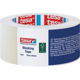 Tesa Tesakrepp 4325 Standard Abdeckband, 50 m &times; 50 mm, f&uuml;r glatte Fl&auml;chen, leicht abl&ouml;sbar
