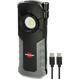 Fa.Brennenstuhl Brennenstuhl Professional Akku LED Handlampe HL 1000 ACW, 1380 Lumen, 360&deg; Diffusor, USB C/Wireless Ladefunktion, IP54, grau/schwarz