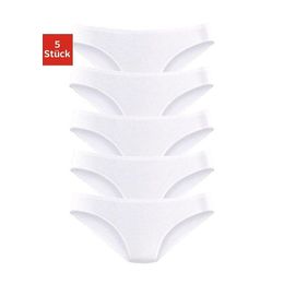 PETITE FLEUR BY LASCANA Bikinislip wei&szlig; Gr. 56/58. K&ouml;rpernah. Nachhaltig.