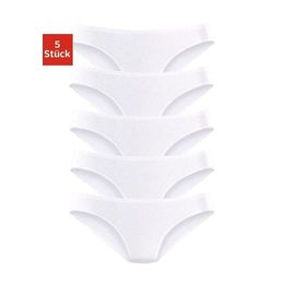 PETITE FLEUR BY LASCANA Bikinislip wei&szlig; Gr. 48/50. K&ouml;rpernah. Nachhaltig.