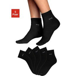 H.I.S. H.I.S Kurzsocken 'Damen halbhohe Socken, Kn&ouml;chelsocken sportliche Freizeitsocken' schwarz Gr. 35-38 f&uuml;r Damen. Elastisch. Nachhaltig.