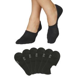 H.I.S. H.I.S F&uuml;&szlig;linge 'Damen Herren No Show Sneaker socken Atmungsaktiv' schwarz Gr. 39-42 f&uuml;r Damen. Elastisch. Nachhaltig.