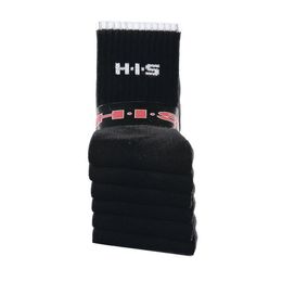 H.I.S. H.I.S Sportsocken 'Tennissocken Damen Herren Laufsocken' schwarz Gr. 35-38 f&uuml;r Damen. Mit Logoschriftzug. Elastisch. Nachhaltig.
