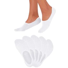 Bench. F&uuml;&szlig;linge 'Damen Unsichtbare Sneaker Socken,' wei&szlig; Gr. 35-38 f&uuml;r Damen. Elastisch. Nachhaltig.
