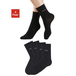 H.I.S. H.I.S Socken 'Basic Damen Socken Str&uuml;mpfe, mit Komfortbund Klassische Freizeitsocken' schwarz Gr. 35-38 f&uuml;r Damen. Elastisch. Nachhaltig.