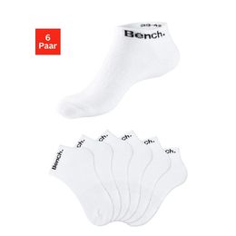 Bench. Sportsocken wei&szlig; Gr. 39-42 f&uuml;r Damen. Elastisch. Nachhaltig.