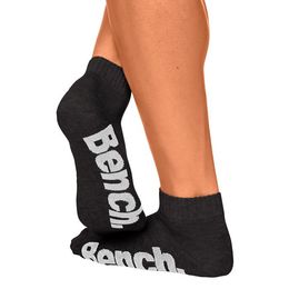 Bench. Kurzsocken schwarz Gr. 43-46 für Damen. Elastisch. Nachhaltig.