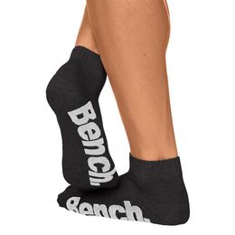 Bench. Kurzsocken 'Damen Herren Socken Kurzschaft mit Komfortbund' schwarz Gr. 39-42 f&uuml;r Damen. Elastisch. Nachhaltig.
