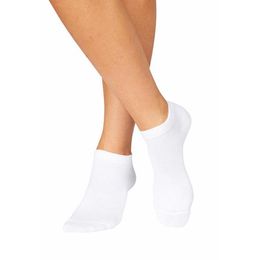 Arizona Sneakersocken 'Damensocken Motivsocken' wei&szlig; Gr. 35-38 f&uuml;r Damen. Elastisch. Nachhaltig.