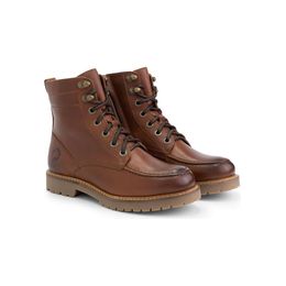 TRAVELIN' Leder-Boots "Haugesund" in Hellbraun - 57% | Gr&ouml;&szlig;e 36 | Damen-stiefel