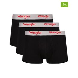 Wrangler 3er-Set: Boxershorts "Tasker" in Schwarz - 61% | Größe M | Herren-waesche