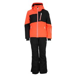 Peak Mountain 2tlg. Ski-/ Snowboardoutfit in Orange/ Schwarz - 64% | Gr&ouml;&szlig;e 140 | Kinder-outdoor-jacken