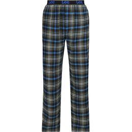 LEE Underwear Pyjama-Hose "Colorado" in Blau/ Grau - 66% | Größe L | Herren-waesche