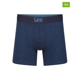 LEE Underwear 3er-Set: Boxershorts "Haxton" in Dunkelblau/ Grau/ Hellblau - 61% | Größe L | Herren-waesche